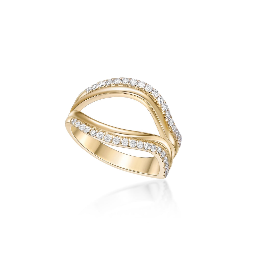 Wavy Diamond Ring – Artiana Sulic